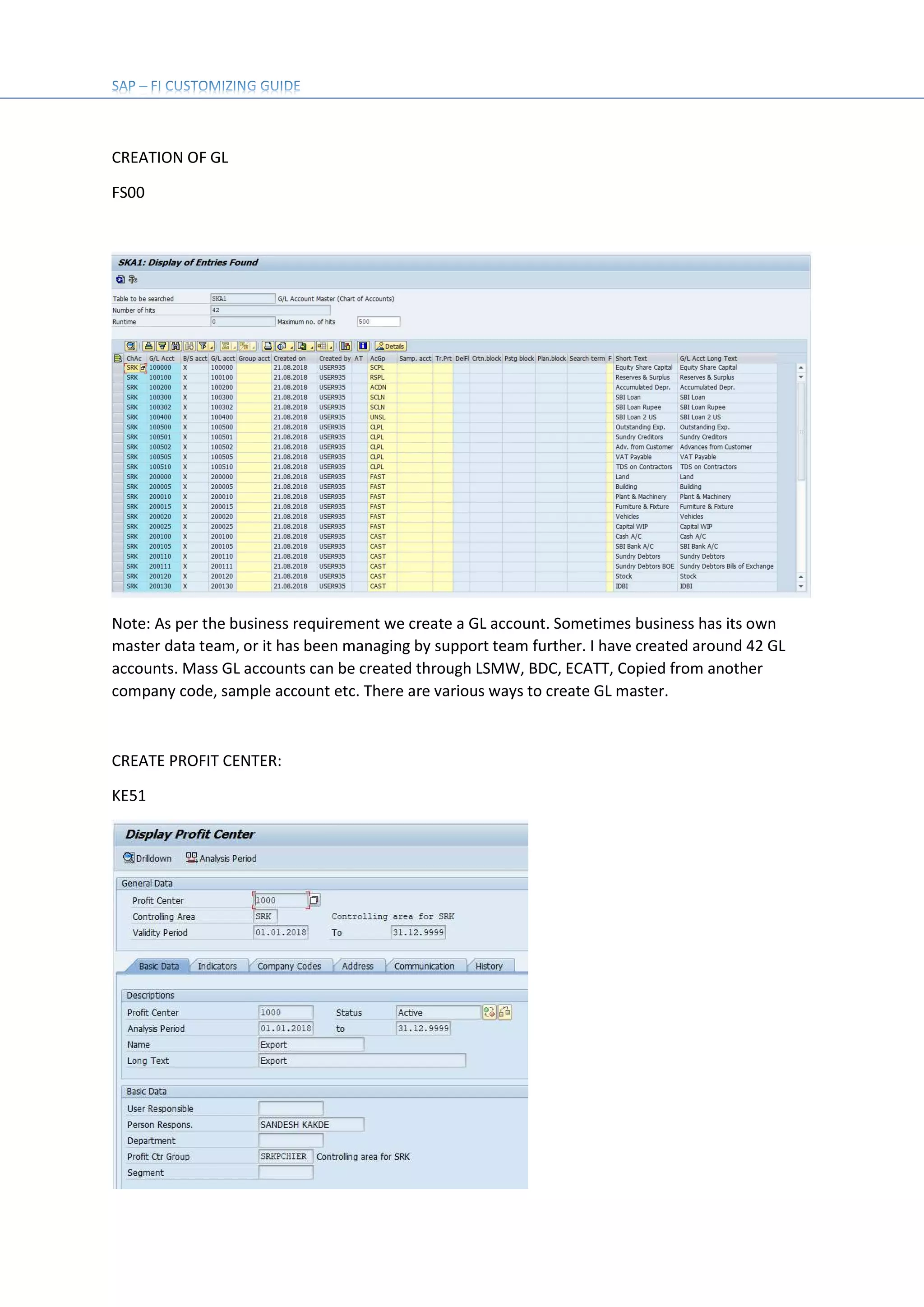 Quick sap fi configuration | PDF