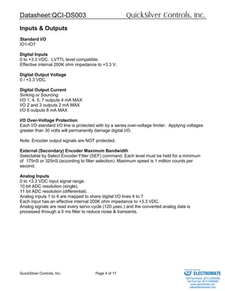 QuickSilver Controls QCI-DS003 QCI-D2-IGB | PDF | Computer Peripherals | Computing