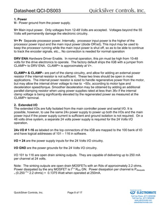 QuickSilver Controls QCI-DS003 QCI-D2-IGB | PDF | Computer Peripherals ...