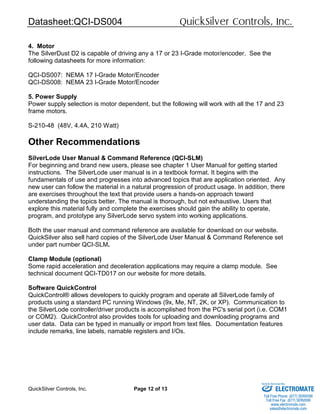 QuickSilver Controls QCI-DS004 QCI-D2-MG | PDF