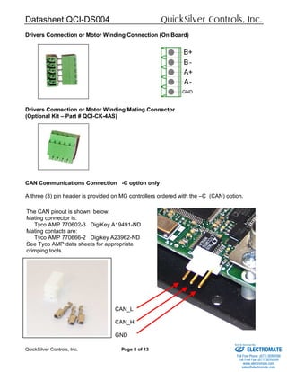 QuickSilver Controls QCI-DS004 QCI-D2-MG | PDF