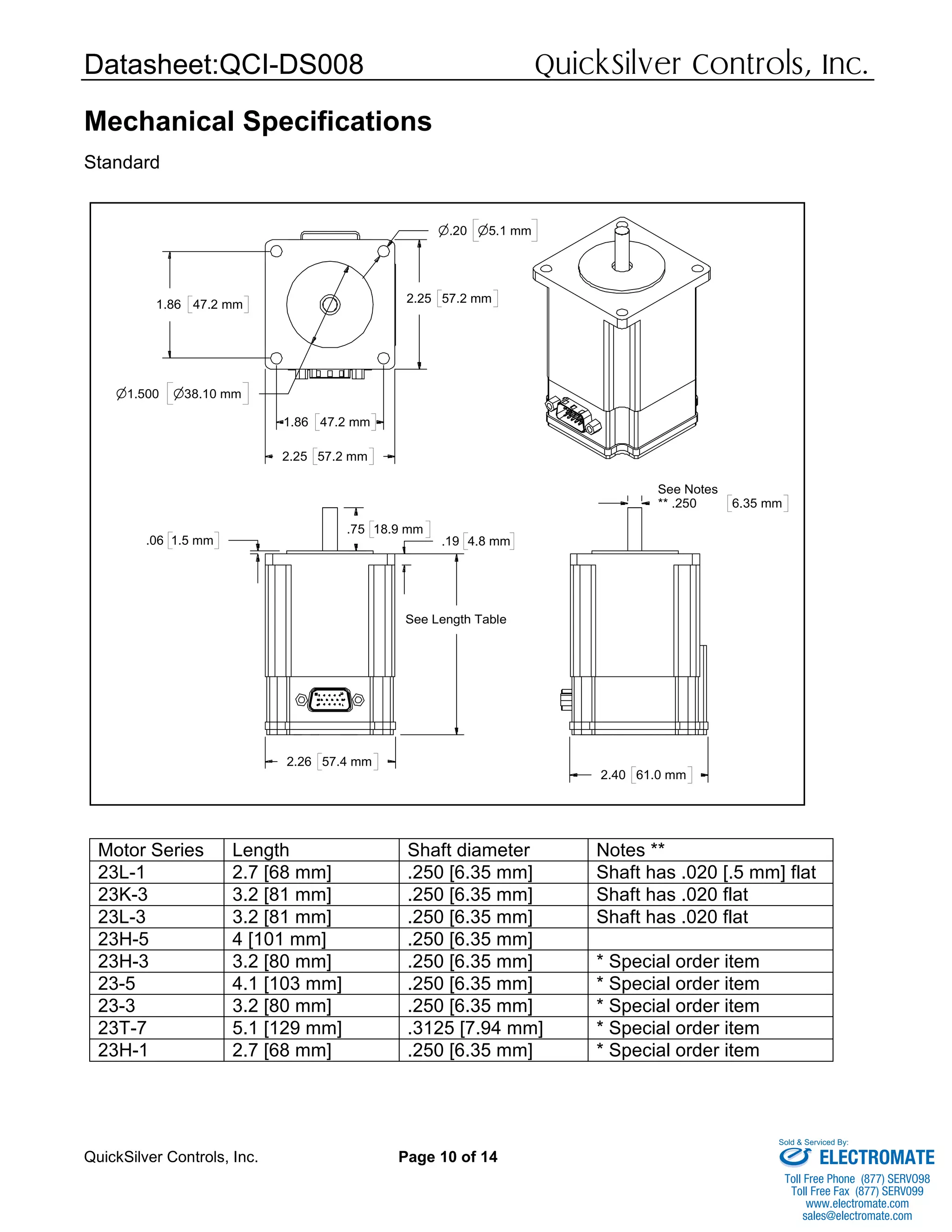 QuickSilver Controls QCI-DS008 QCI-A23 | PDF