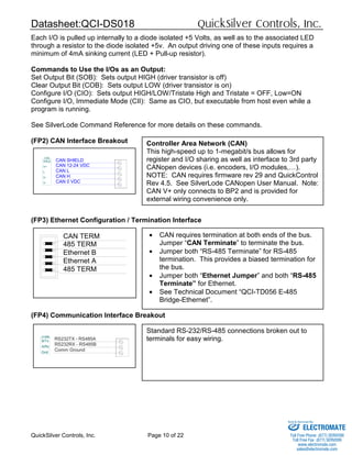 QuickSilver Controls QCI-DS018 QCI-D2-IG8 | PDF