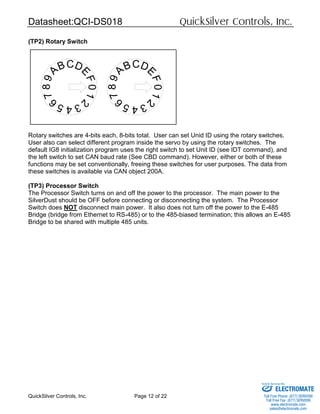 QuickSilver Controls QCI-DS018 QCI-D2-IG8 | PDF