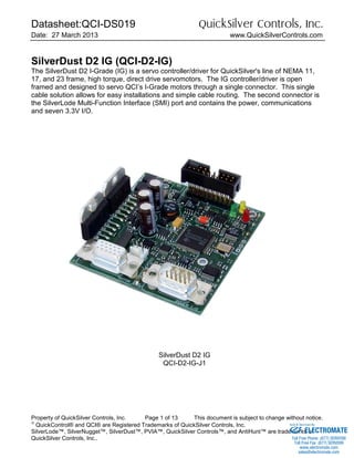 QuickSilver Controls QCI-DS019 QCI-D2-IG | PDF