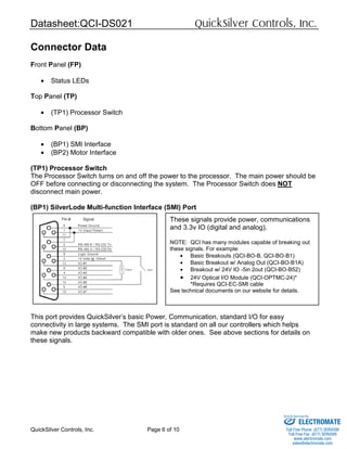 QuickSilver Controls QCI-DS021 QCI-D2-IGF | PDF