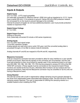 QuickSilver Controls QCI-DS026 QCI-S2-IG | PDF