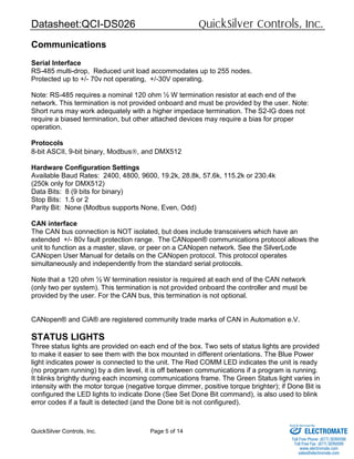 QuickSilver Controls QCI-DS026 QCI-S2-IG | PDF