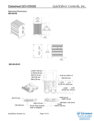 QuickSilver Controls QCI-DS026 QCI-S2-IG | PDF