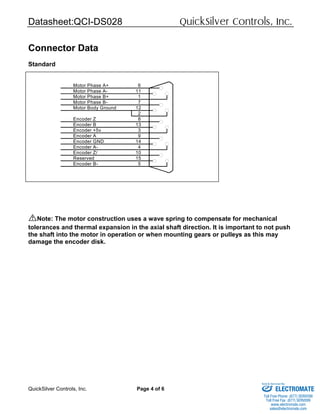 QuickSilver Controls QCI-DS028 QCI-A24 | PDF