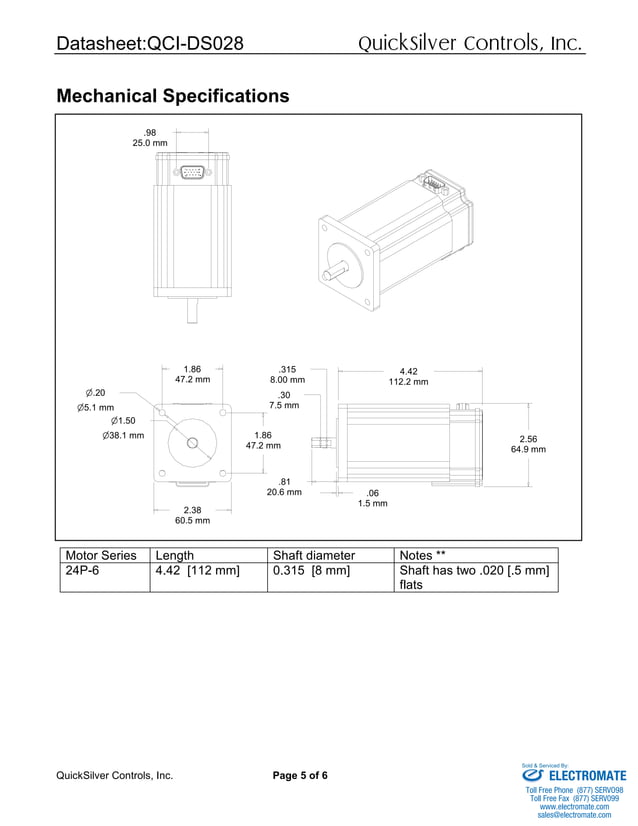 QuickSilver Controls QCI-DS028 QCI-A24 | PDF