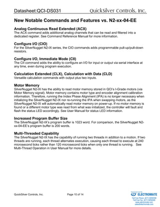 QuickSilver Controls QCI-DS031 QCI-N2-IX | PDF