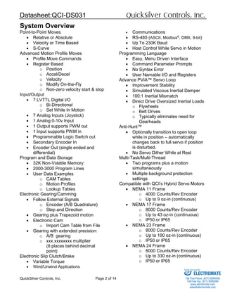 QuickSilver Controls QCI-DS031 QCI-N2-IX | PDF