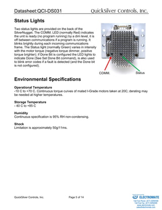 QuickSilver Controls QCI-DS031 QCI-N2-IX | PDF
