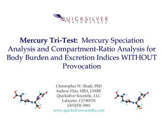 Quicksilver Scientific Clinical Mercury Testing | PPT
