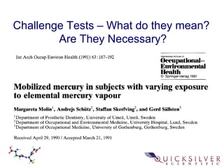 Quicksilver Scientific Clinical Mercury Testing | PPT