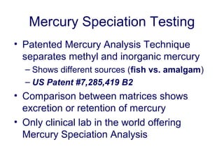 Quicksilver Scientific Clinical Mercury Testing | PPT