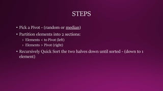 Quick sort | PPT