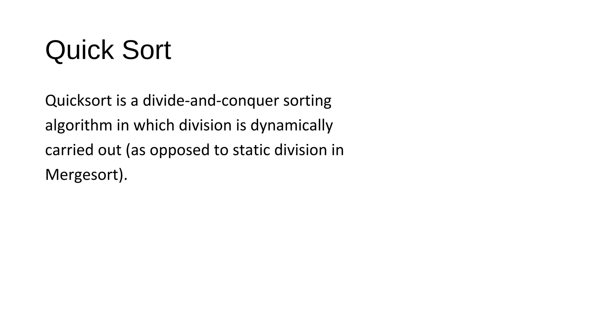 Quick sort | PPT