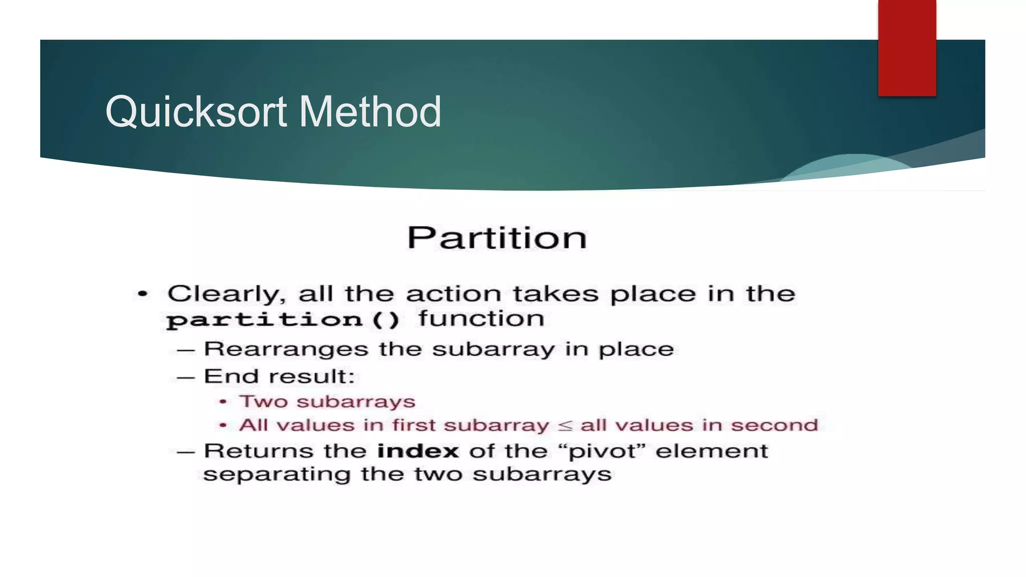 Quick sort by Sania Nisar | PPTX | Programming Languages | Computing