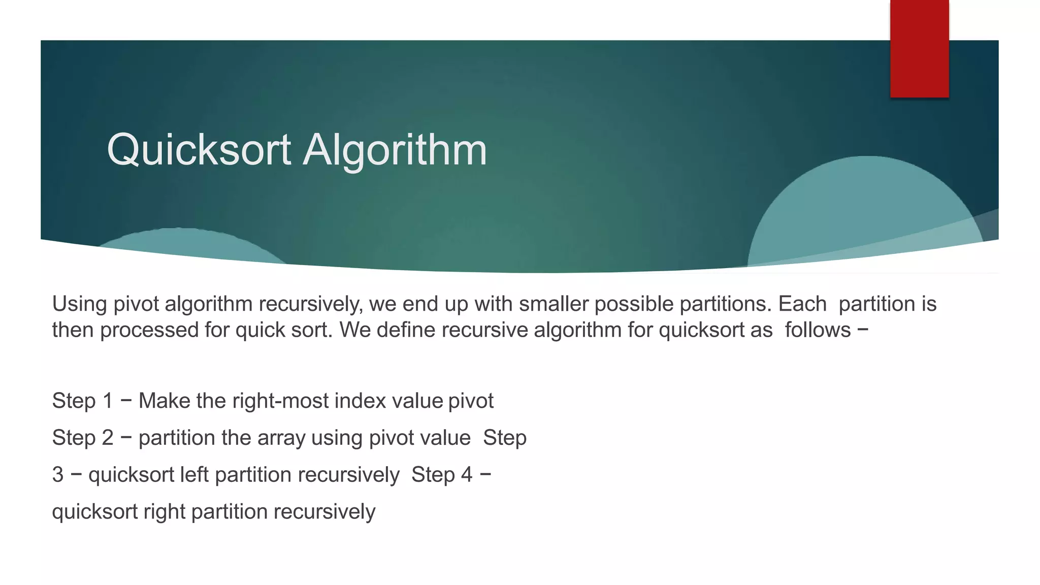 Quick sort by Sania Nisar | PPTX | Programming Languages | Computing