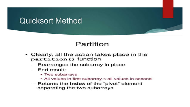 Quick sort by Sania Nisar | PPT