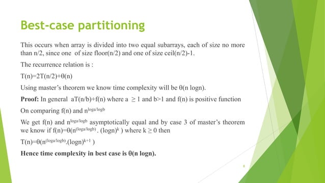 Quick sort | PPTX | Programming Languages | Computing