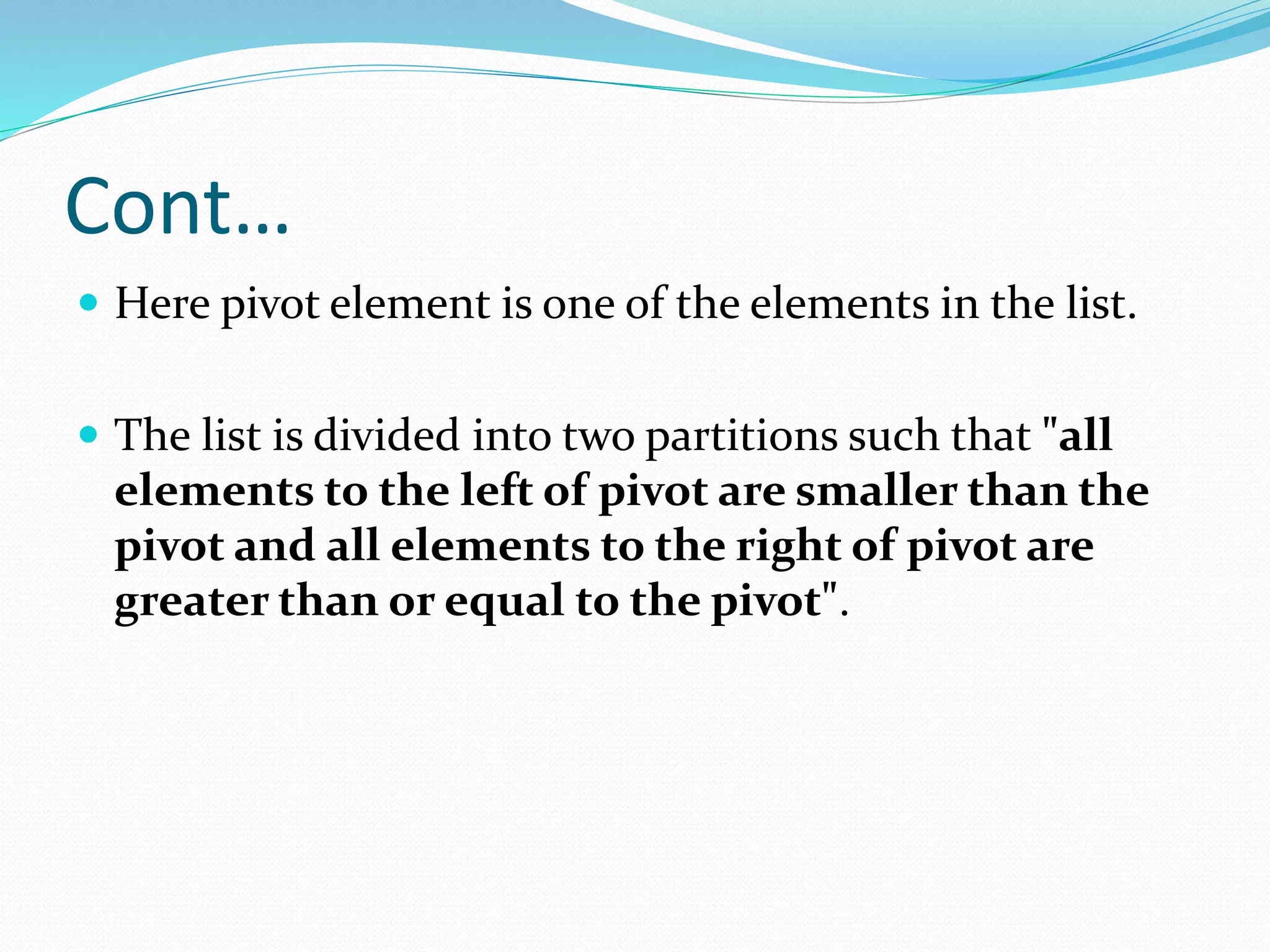 Quick sort data structures | PPT