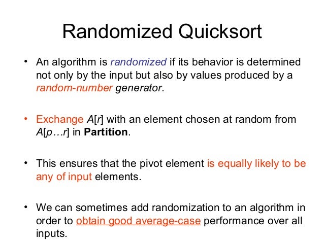 Quick Sort Algorithm Discussion And Analysis