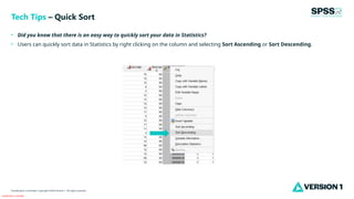 Quick Sort in IBM SPSS Statistics .pptx