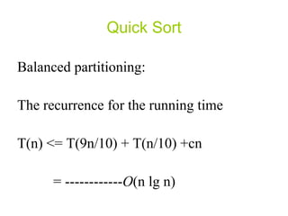 Algorithm: Quick-Sort | PPT