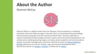 Quick Sprout Tool Overview | PPTX