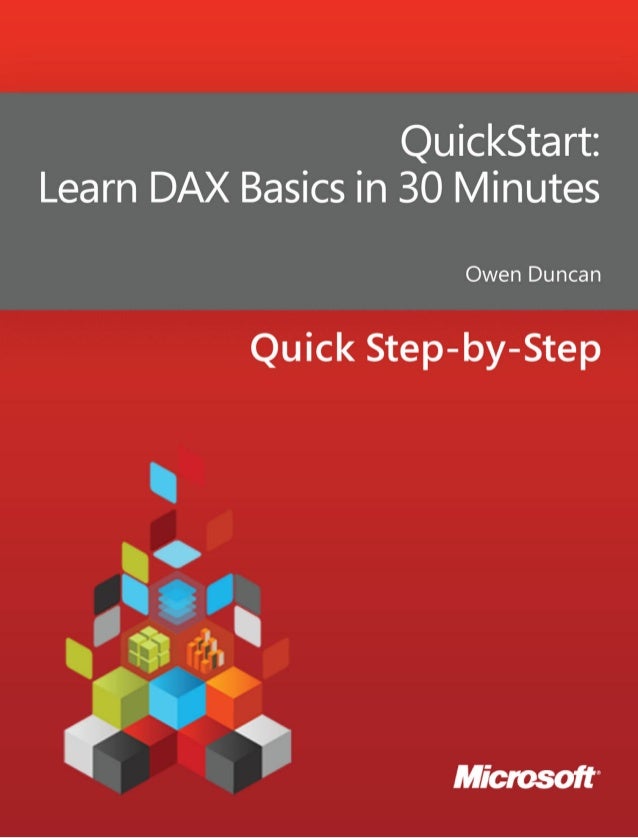 Quick Start Learn Dax Basics In 30 Minutes 2694