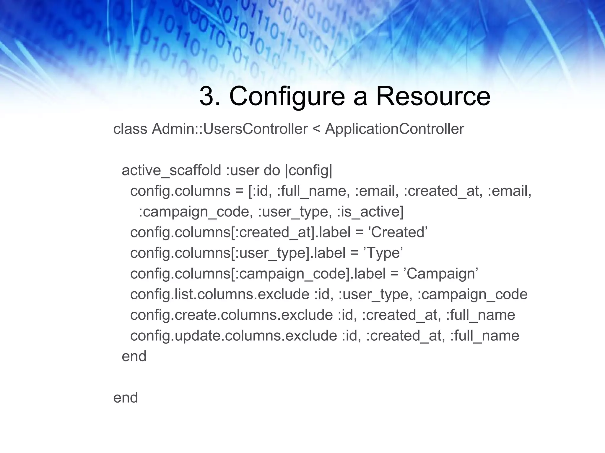 Quick Start: ActiveScaffold | PPT