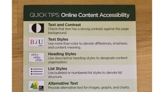 Promoting Inclusive & Accessible Learning Environments | PPT