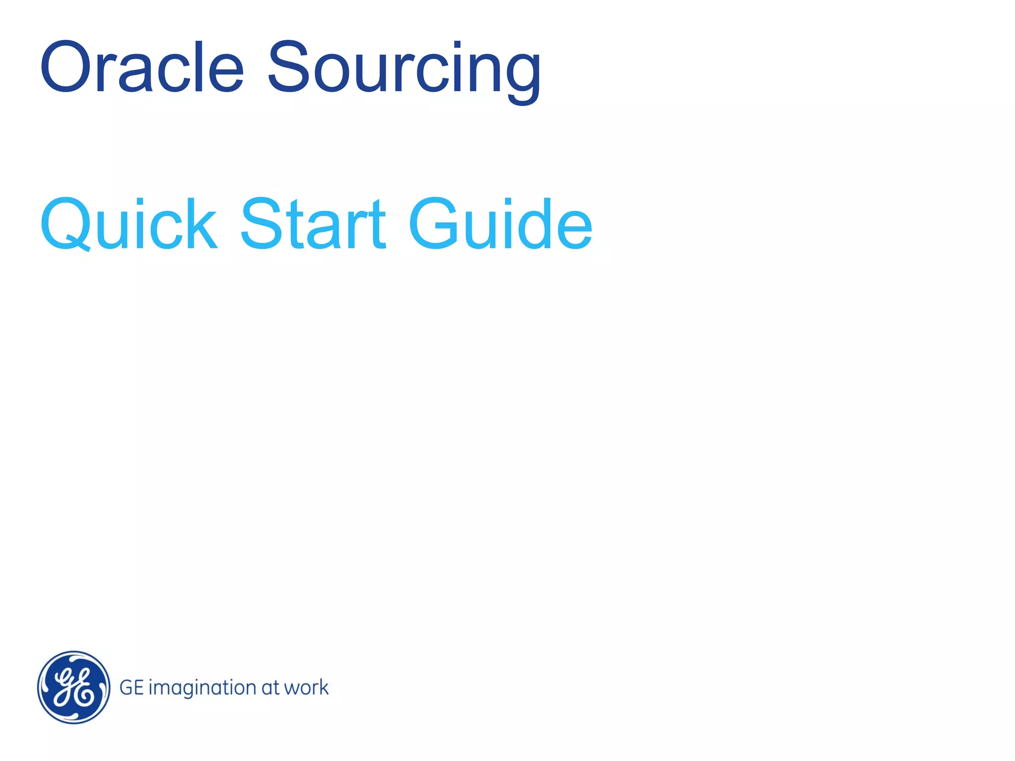 Quick start guide-oracle_sourcing_v2 | PPT