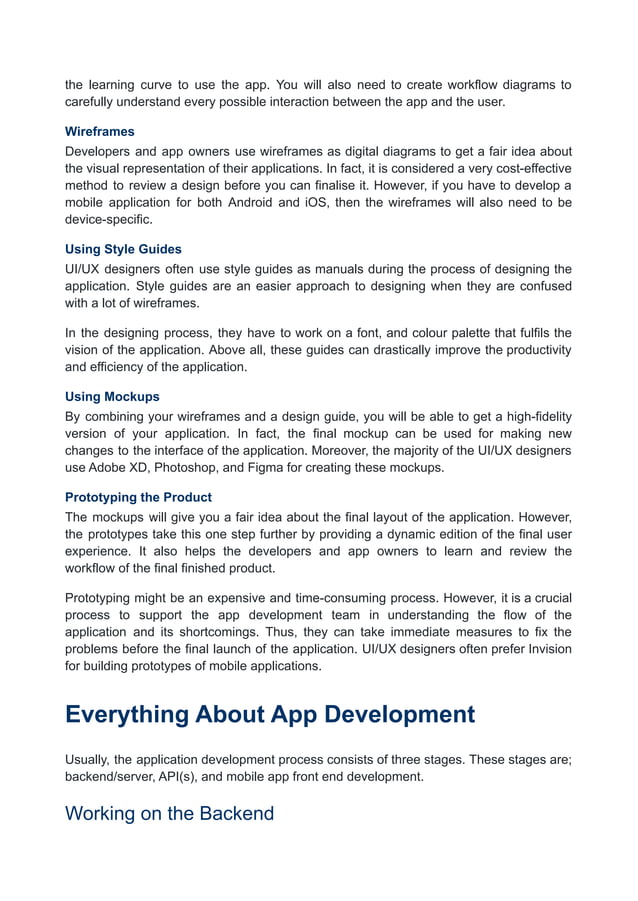 Quick Start Guide for Mobile Application Development | PDF