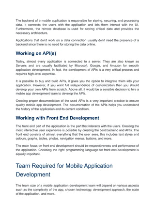 Quick Start Guide for Mobile Application Development | PDF