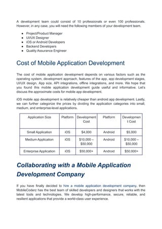 Quick Start Guide for Mobile Application Development | PDF