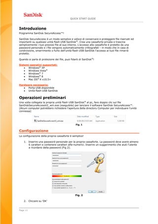 Quick startguide sandisksecureaccessv2.0 | PDF