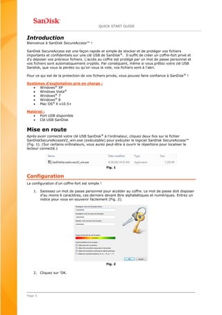 Quick startguide sandisksecureaccessv2.0 | PDF