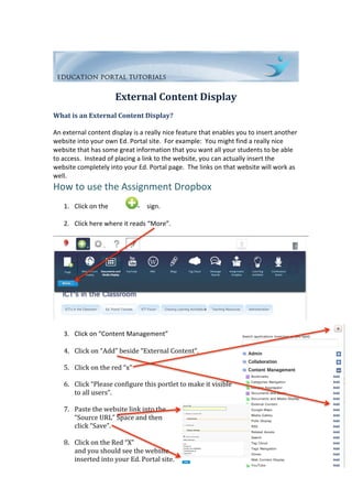 Quick start guides ed portal | PDF
