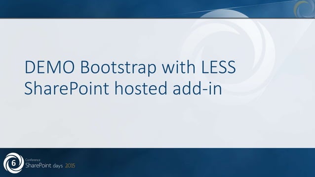 Quick start guide to java script frameworks for sharepoint add ins sharepoint days | PPTX | Web ...