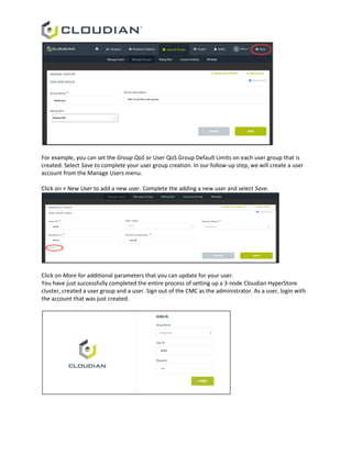 Quick-Start Guide: Deploying Your Cloudian HyperStore Hybrid Storage Service | PDF