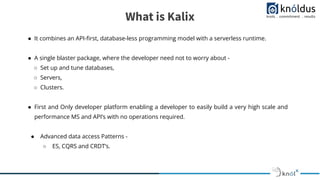 Quickstart With Kalix | PPT