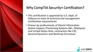 Quick Study for SY0-401 CompTIA Security+ Certification Exam with Practice | PPT