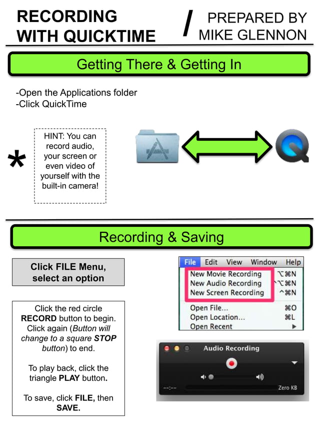 Recording with QuickTime | PPTX