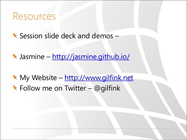 Quick Tour to Front-End Unit Testing Using Jasmine Quick Tour to Front-End Unit Testing Using Jasmine