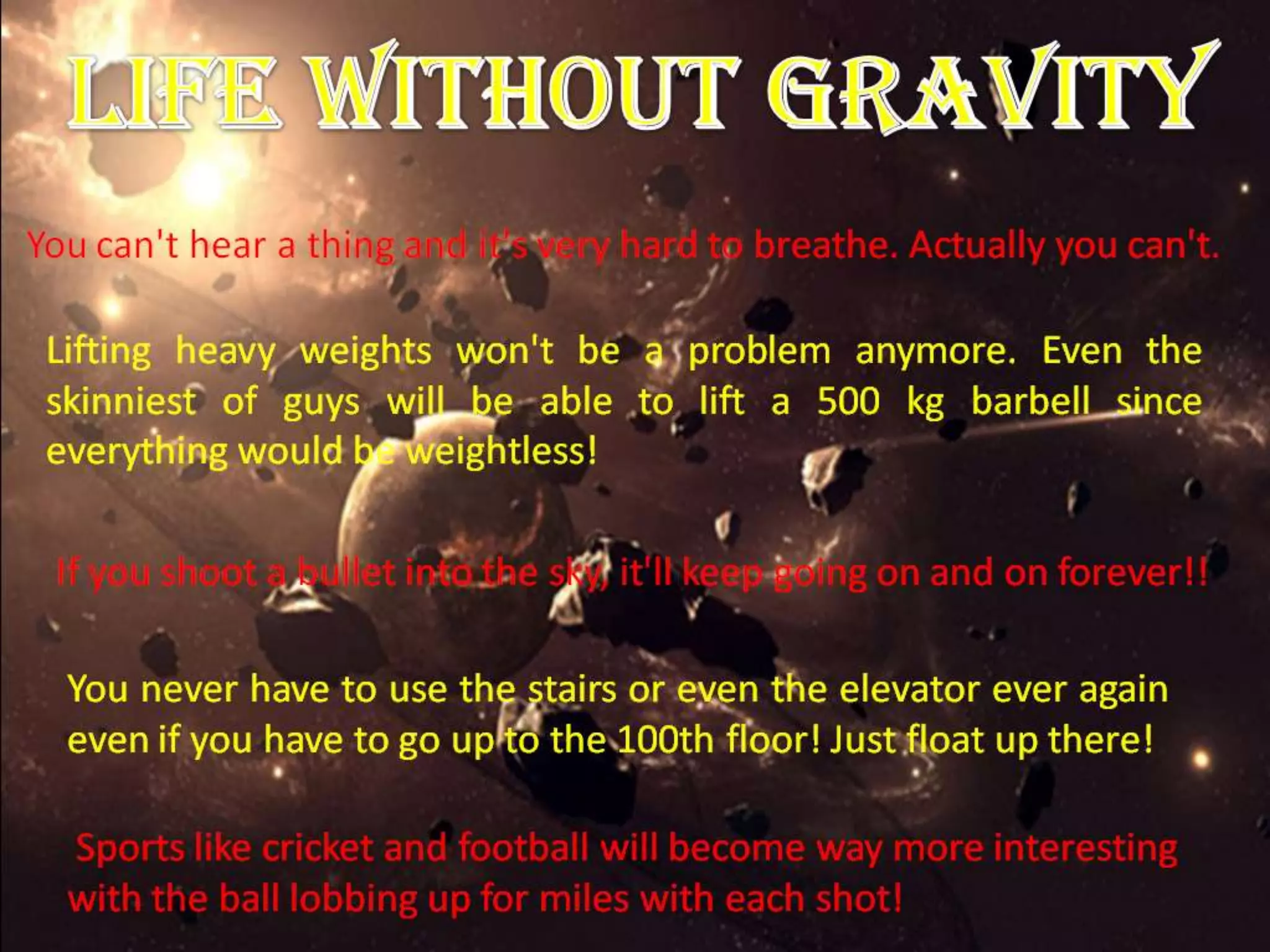 Quick tutorial for gravity and orbits | PPTX