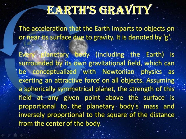 Quick tutorial for gravity and orbits | PPTX